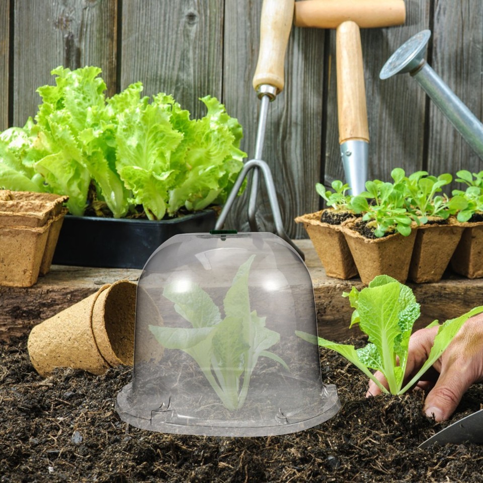 Garden Dome Plant Cover Freeze Protection Dome Clear Plants Cover ...
