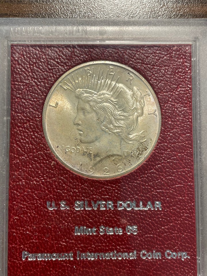 1926-P Peace Silver Dollar Paramount International Coin Corp. MINT ...
