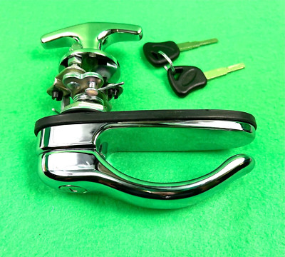 Chrome Metal Canopy Rear Glass Window CARRYBOY Handle Locks T-Handle ...
