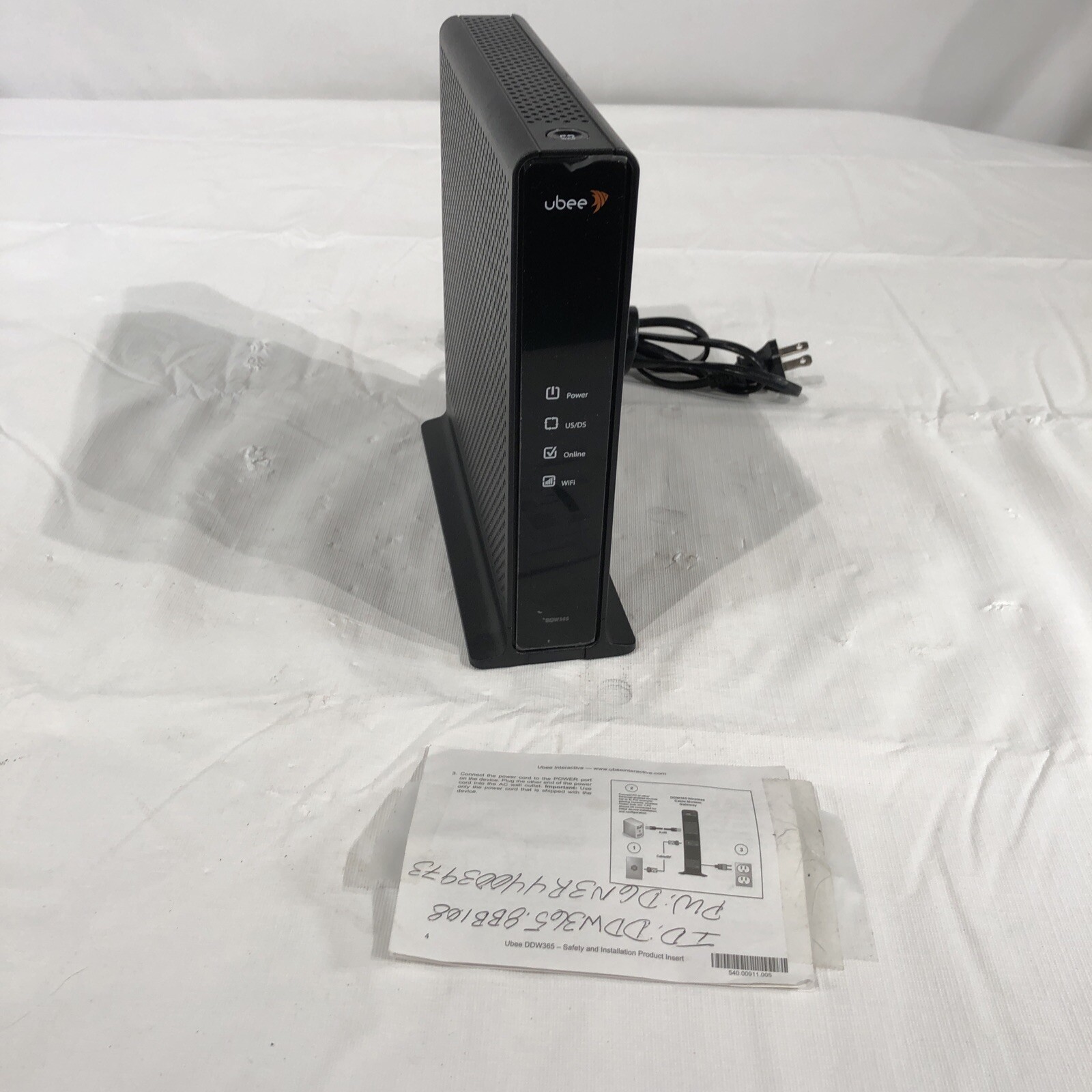 Ubee DDW365 Wireless Docsis 3.0 Cable Modem / Router Gateway - Tested ...