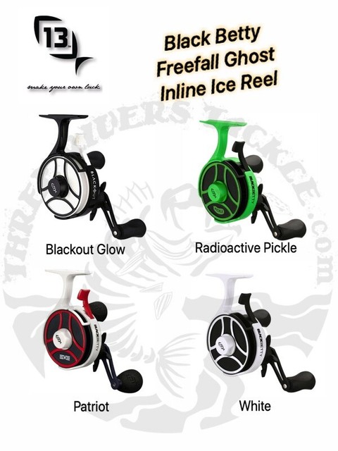 13 Fishing Black Betty Freefall Ghost Ice Reel BBFFGW25RH for sale ...