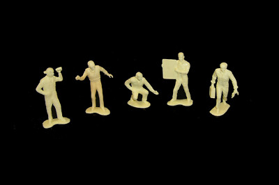 vintage MARX Race Track figures plastic toy soldiers playset 54mm | eBay