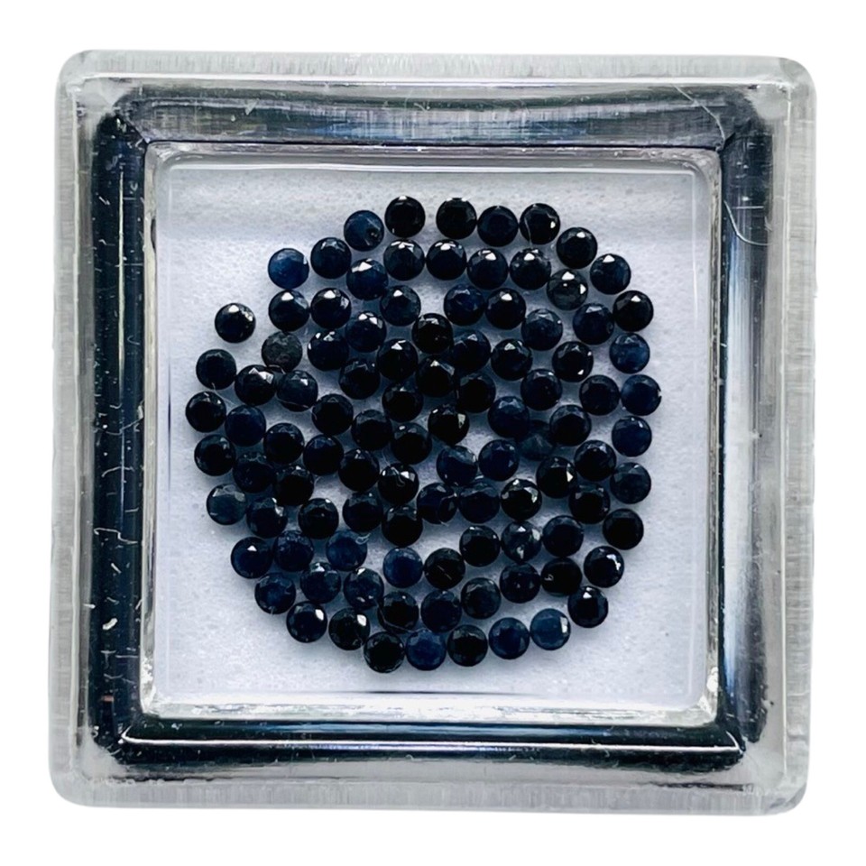 1200 Pcs Natural Multi Gemstones 1-2mm Round Cut Diamond Cut Loose ...