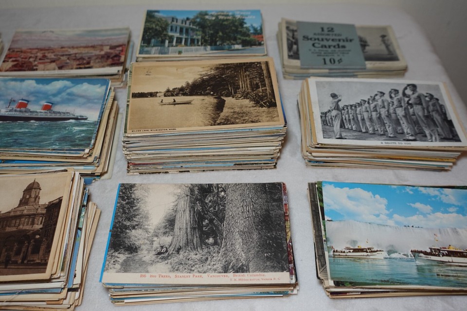 Postcard Lot Huge Collection 1,000+ Places Locations 1905-1972 Antique ...