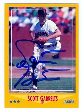 Scott Garrelts autographed baseball card (San Francisco Giants) 1988 ...