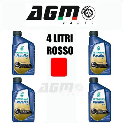PARAFLU UP ROSSO 4 LITRI ANTIGELO CONCENTRATO PURO LIQUIDO RADIATORE ...