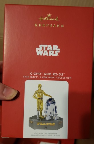 2021 Hallmark Star Wars C 3PO and R2 D2 A New Hope StoryTeller Ornament ...