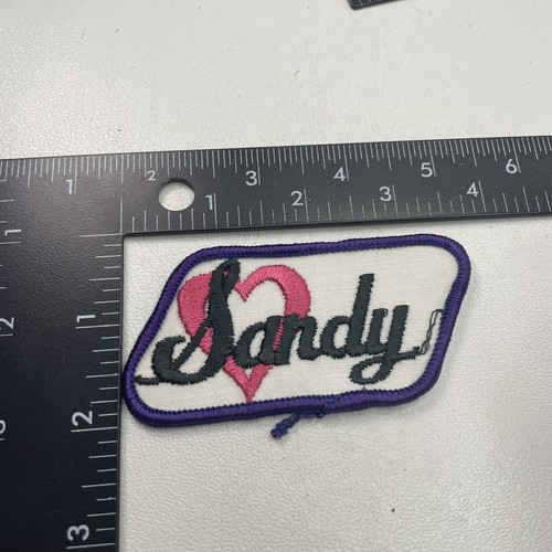 Cursive Name SANDY Patch For Shirt Or Jacket C25L | eBay