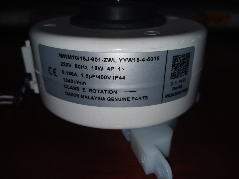 Daikin Ductless Mini-Split Blower Motor MWM10/15J-601-ZWL YYW18-4-5018 ...