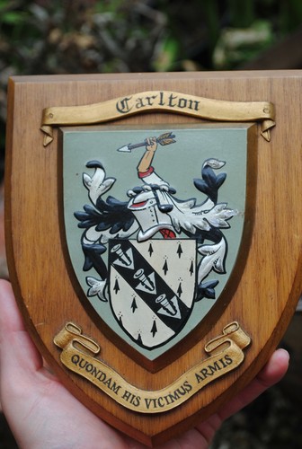 Heraldic crest plaque - Carlton | eBay