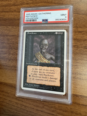 MTG Pestilence Alternate 4th Edition Regular Common PSA9 | eBay