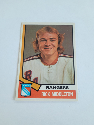 1974-75 O-Pee-Chee Rick Middleton Rookie Card #304 EX+ Vintage Hockey ...