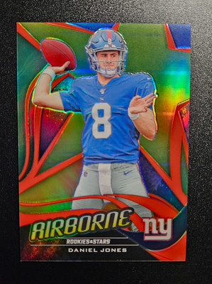 2019 Rookies & Stars Airborne Daniel Jones Rookie Prizm /75 New York ...