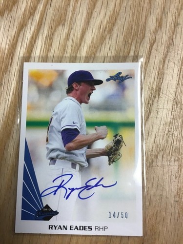 2013 Leaf Ryan Eades Autographed Card #A-RE1 #’d 14/50 | eBay