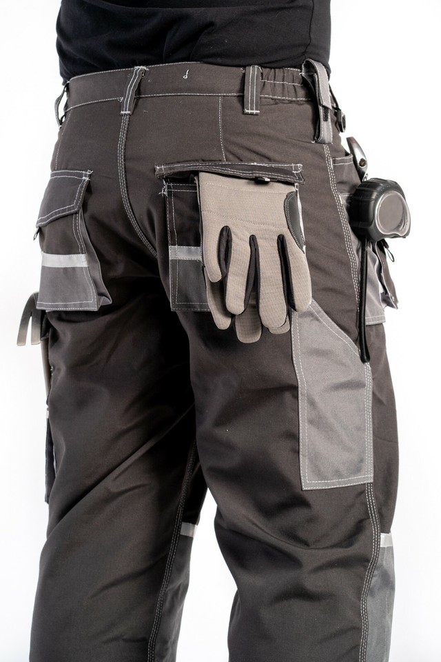 Multi Pocket Work,Trousers,Triple Stitched, KneePads, High Visibility ...