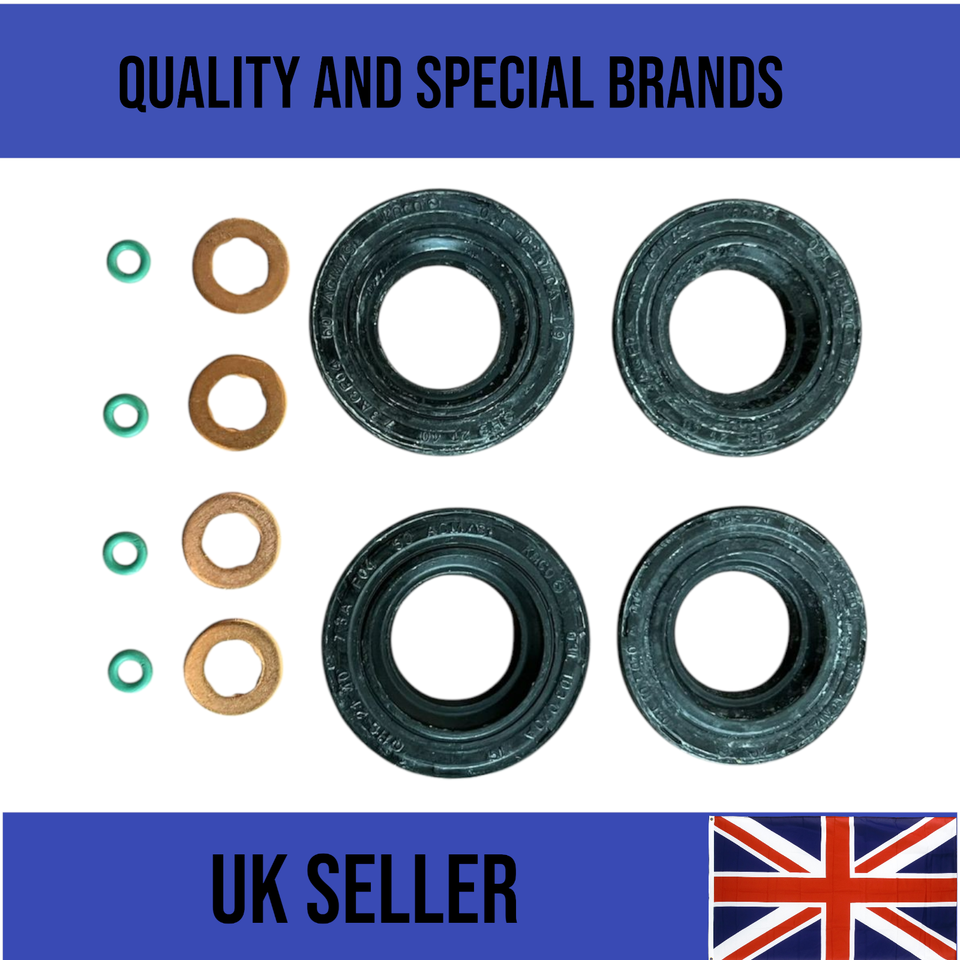 Fuel Injector Seal Washer O Ring Set Fits Ford Ranger Transit Tourneo ...