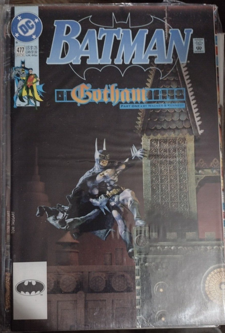 BATMAN # 477 1992 DC COMICS gotham tale pt 1 + TOM TAGGART PAINTED ...