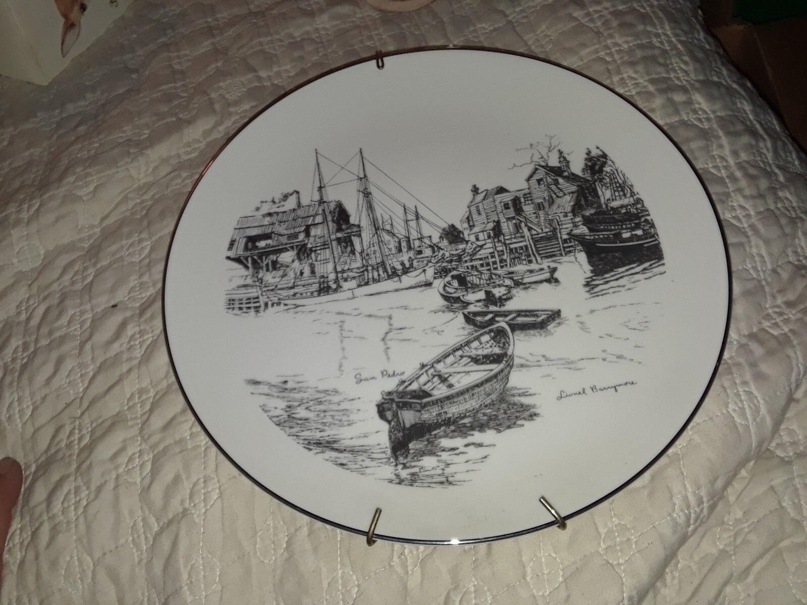 Gorham Fine China Lionel Barrymore San Pedro Plate 10 1/2" Plate ...