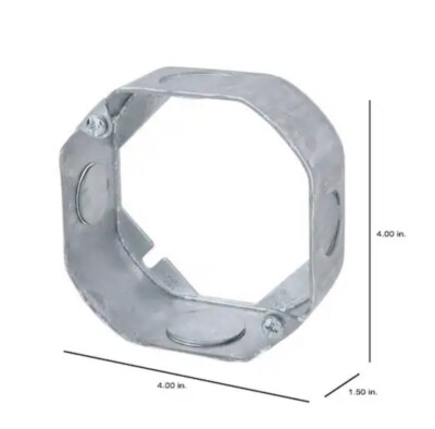 4 in. 1-1/2 in. New Work Deep Pre-Galvanized Metal Octagon Lot Of 25 | eBay