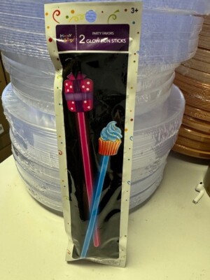 Regent 2ct. Gift & Cupcake Glow Sticks With Toppers Party Favor New ...