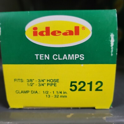 10 Piece Ideal hose/pipe clamps 5212 free shipping | eBay