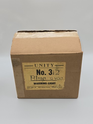 Vtg Rare Unity S-3 NOS Warning Light Cobalt Blue,12V IOB,W/Access,1939 ...
