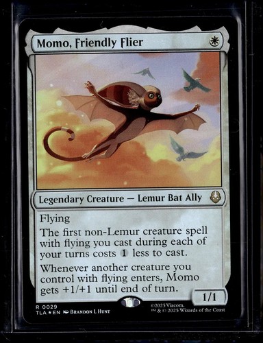 Momo, Friendly Flier - 29 - Foil - TLA - NM - MTG Magic the Gathering ...