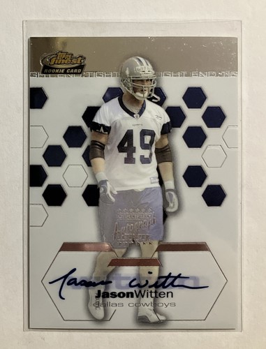 2003 Topps Finest Jason Witten RC On Card Auto /999 Cowboys | eBay