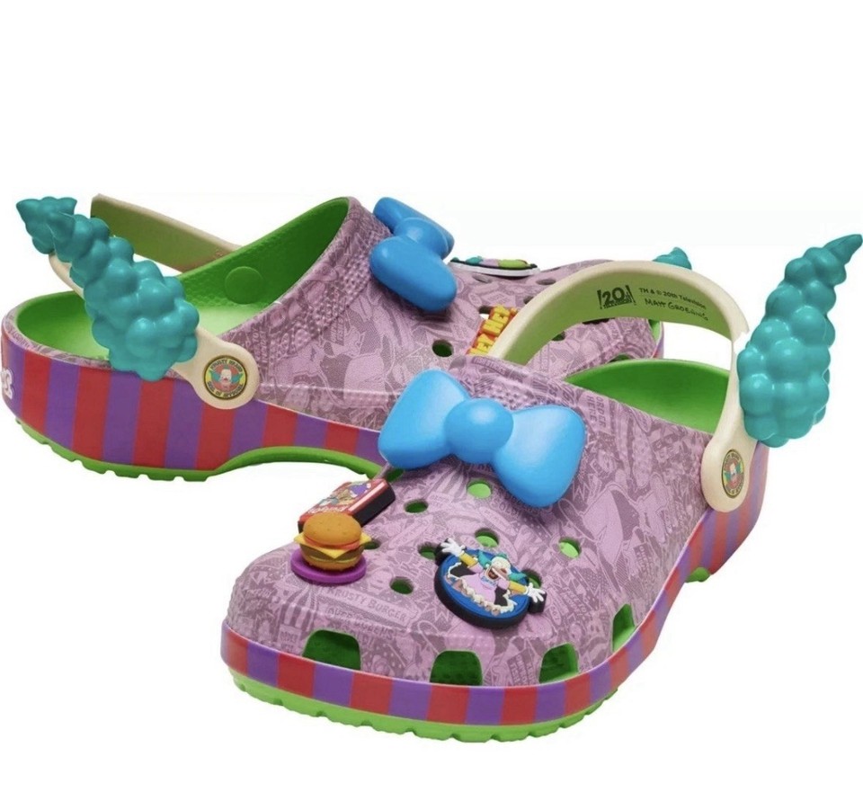 Crocs x The Simpsons Krusty the Clown Classic Clog Mens 9 Womens 11 ...