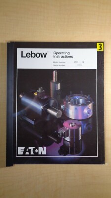 Lebow Slip Ring Torque Sensor 1100 Series Operating Manual 1104-2K 8E ...