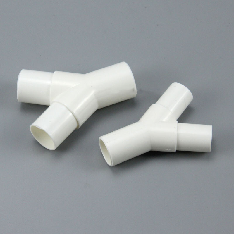 16/20mm ID PVC Y-Shaped 3-Way Fork Water pipe Y Tee Connector Aquarium ...