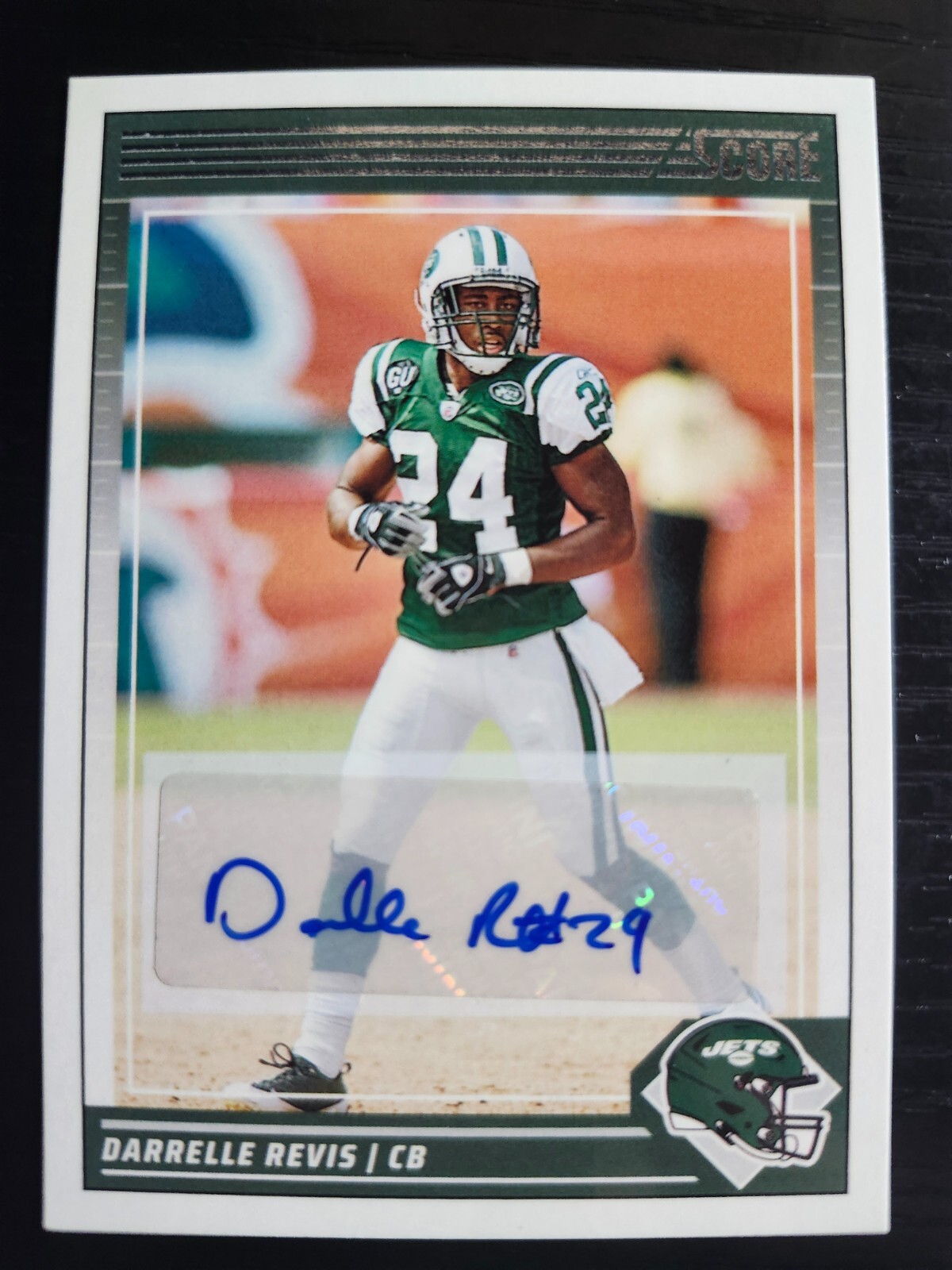 2024 Score Derrelle Revis Auto #291 Jets HOF!!! | eBay