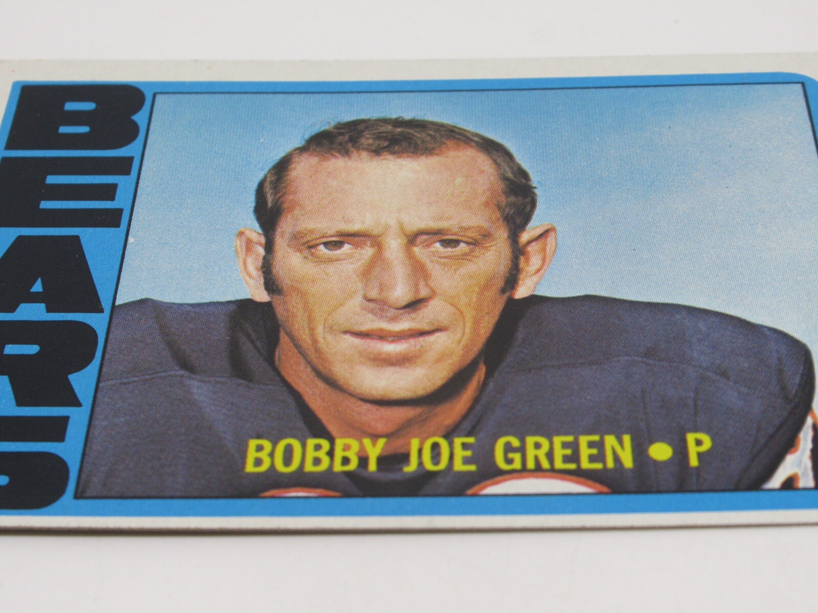 Bobby Joe Green LOT of 2 Chicago BEARS 1972 Topps #11 NFL Football Card ...