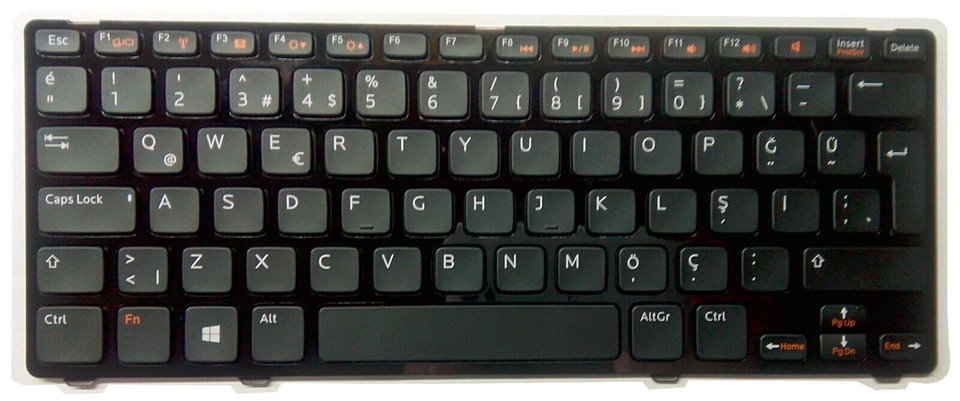 Genuine QWERTY TURKISH keyboard Dell Inspiron 14Z 5423 13Z 5323 1618l ...