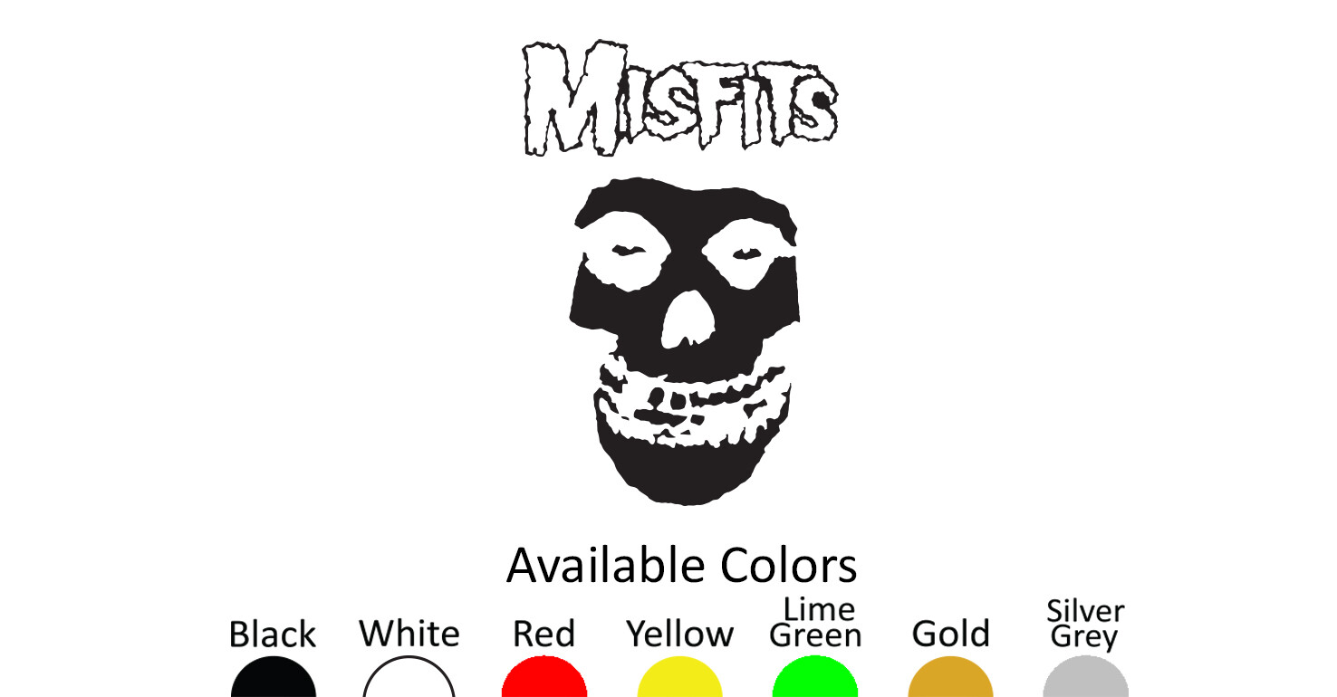 MISFITS VINYL DECAL STICKER CUSTOM SIZE AND COLOR | eBay