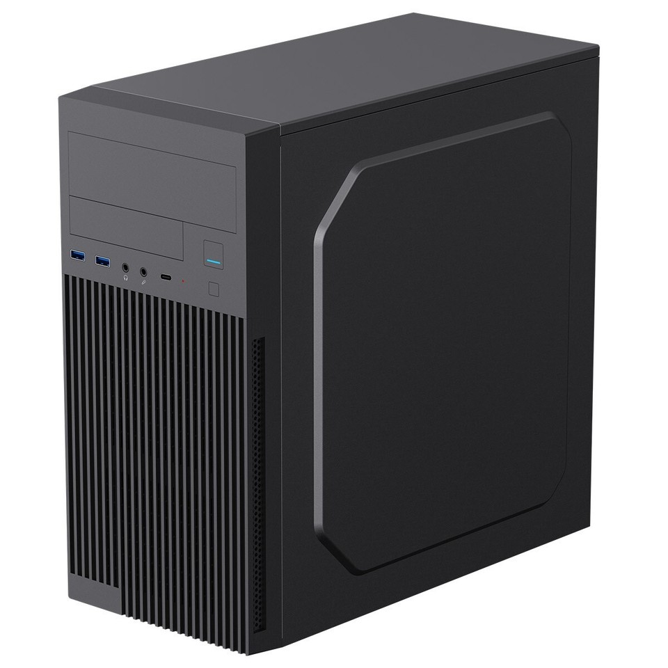 CIT Mentor Computer PC Case Office Business Micro ATX USB-C Port 1x ...