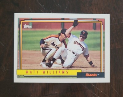 1992 Topps Matt Williams #445 San Francisco Giants | eBay