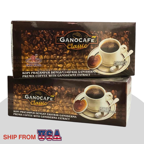 GANO EXCEL GANOCAFE Classic Ganoderma Lucidum Extract Instant Coffee 30 ...