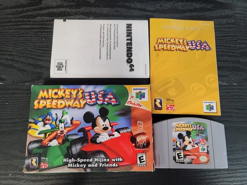 Mickey's Speedway USA N64 Complete In Box CIB Great Shape Nintendo 64 ...