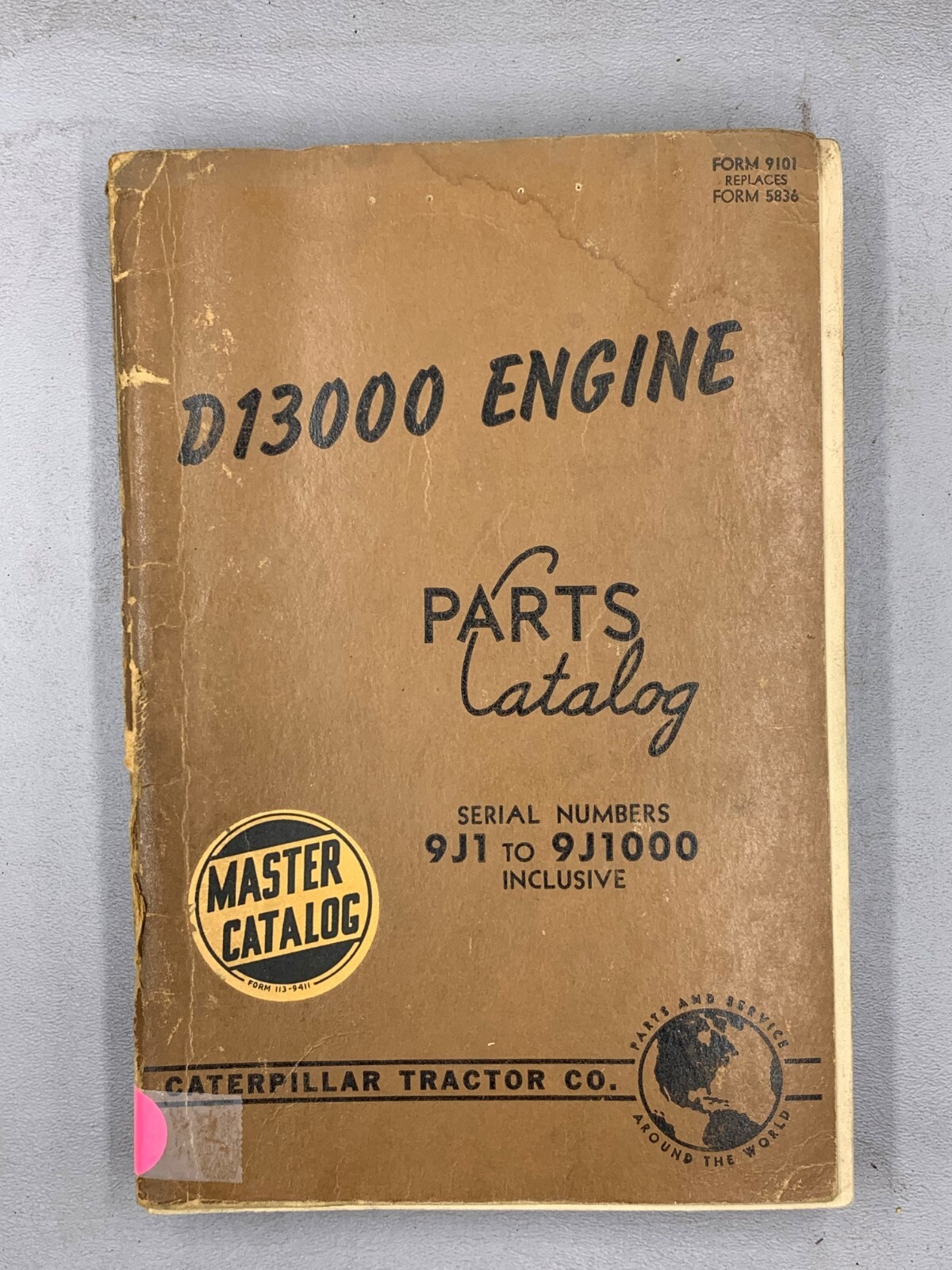 CATERPILLAR D13000 ENGINE PARTS BOOK 9101 REPLACES 5836 | eBay