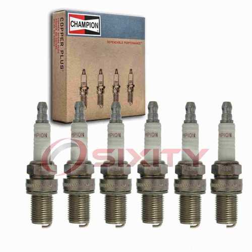 6 pc Champion 295 Spark Plugs for C57CX AR3933 AR3932 5820 Ignition ...