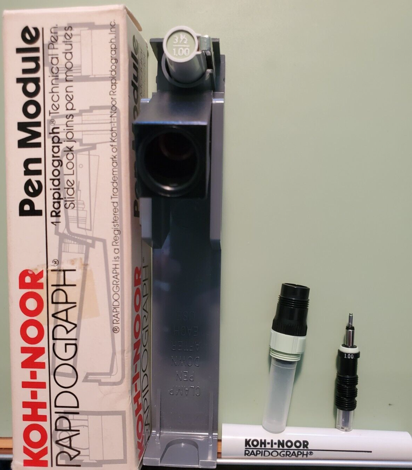 KOH-I-NOOR Rapidograph 3165 DCS-1 Rare Vintage Pen Module Sets Pens ...