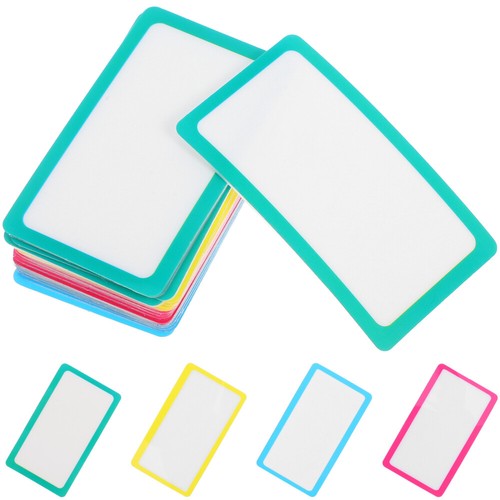 20 Pcs Dry Erase Labels Sticky Decorative Name Tags Papers Organizing ...