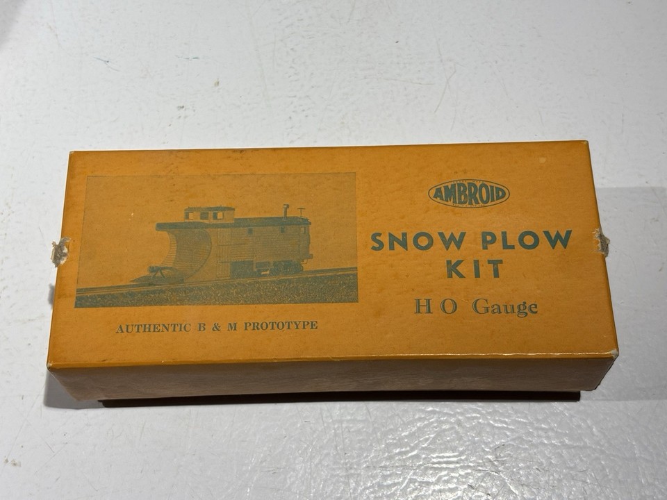 HO Ambroid Boston & Maine B&M Railroad Russell Snow Plow Custom Built ...
