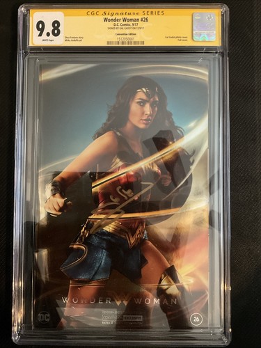 Wonder Woman #26 CGC 9.8 SS ⚡️ Convention Variant FOIL SIGNED GAL GADOT ...