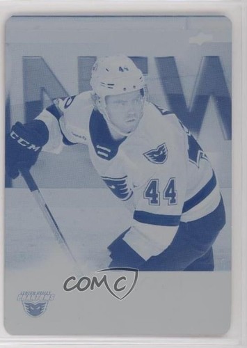 2021 AHL Star Rookies Printing Plate Cyan Achievement 1/1 Cam York ...