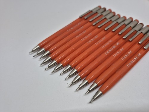 Scripto Thinline Mechanical Pencil P400 - Box Of 12 - (Orange) NOS Rare ...