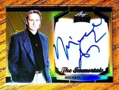 2025 LEAF POP METAL MICHAEL DOUGLAS THE IMMORTALS ON CARD AUTOGRAPH ...