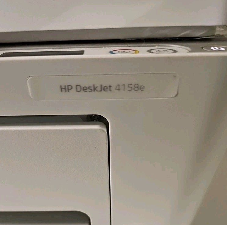 HP DeskJet 4158e Inkjet Color All-in-One Printer. Needs Ink. Less Than ...