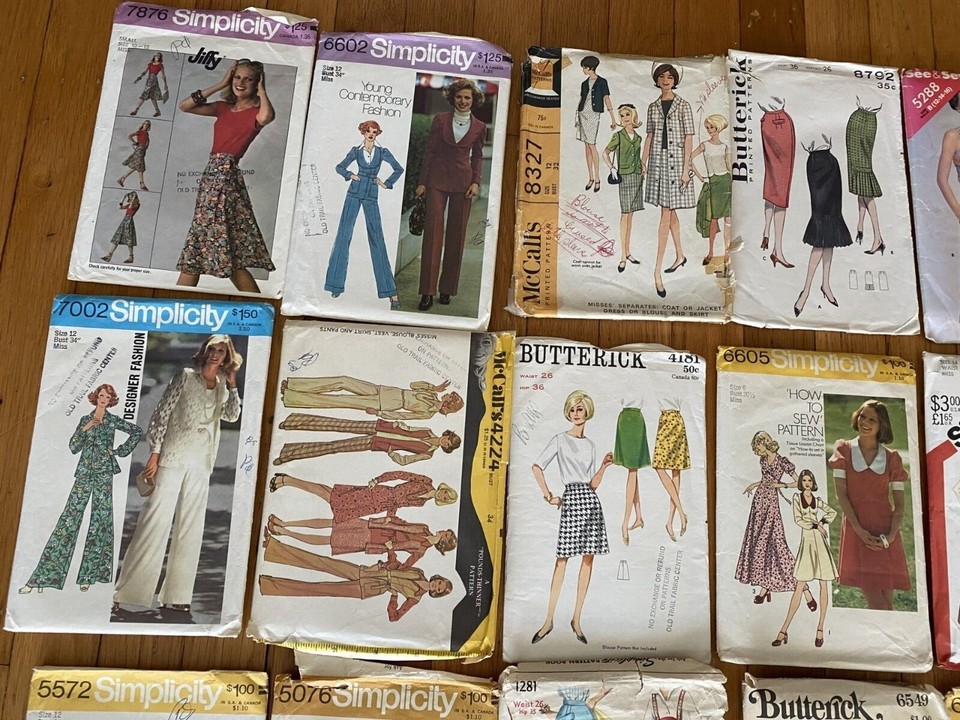 VTG Simplicity Butterick McCall's Carefree Women's Clothing Sewing ...